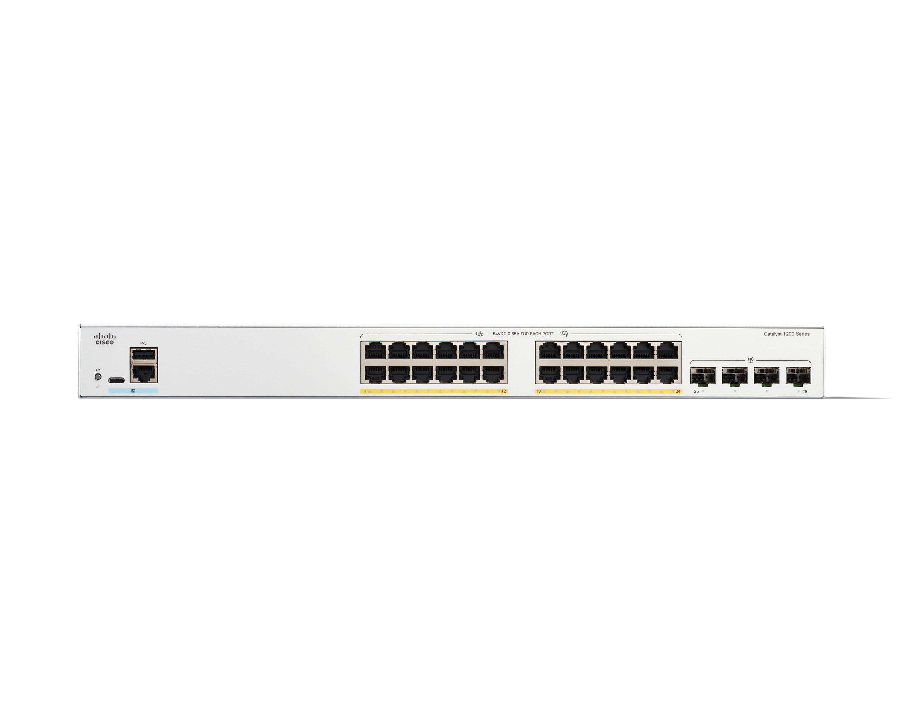 Switch Cisco Catalyst 1200 24X Rj-45 4X Sfp Full Poe 375W...