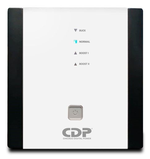 Regulador CDP R-AVR5008 5000VA 9 Salidas AC 120V Negro Blanco