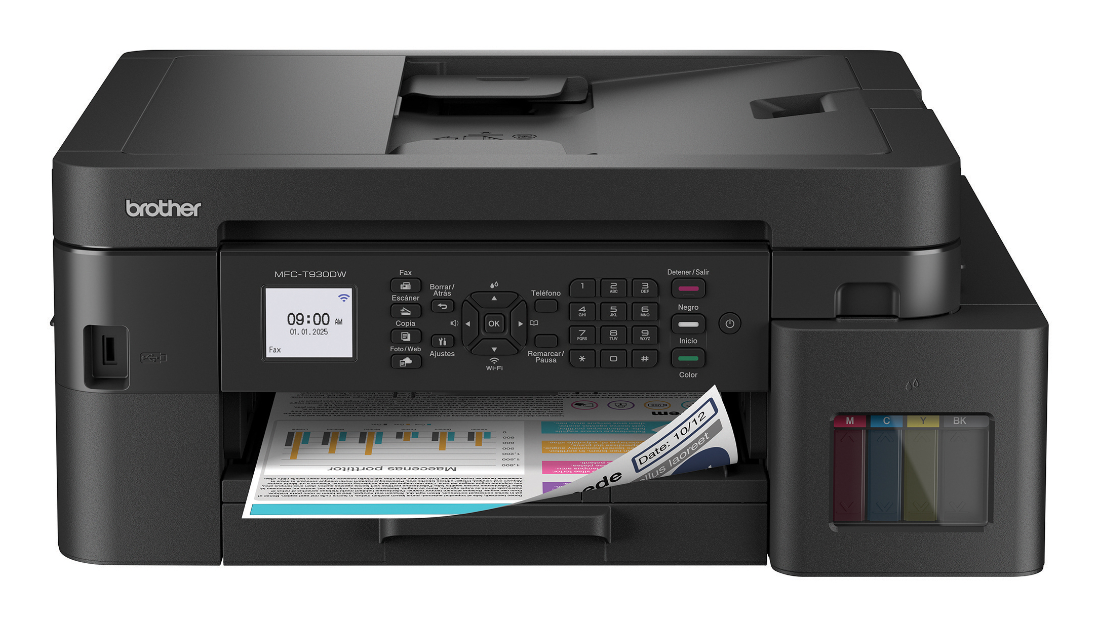 Impresora Multifuncional Brother MFC-T930DW - Inyección de tinta A4...