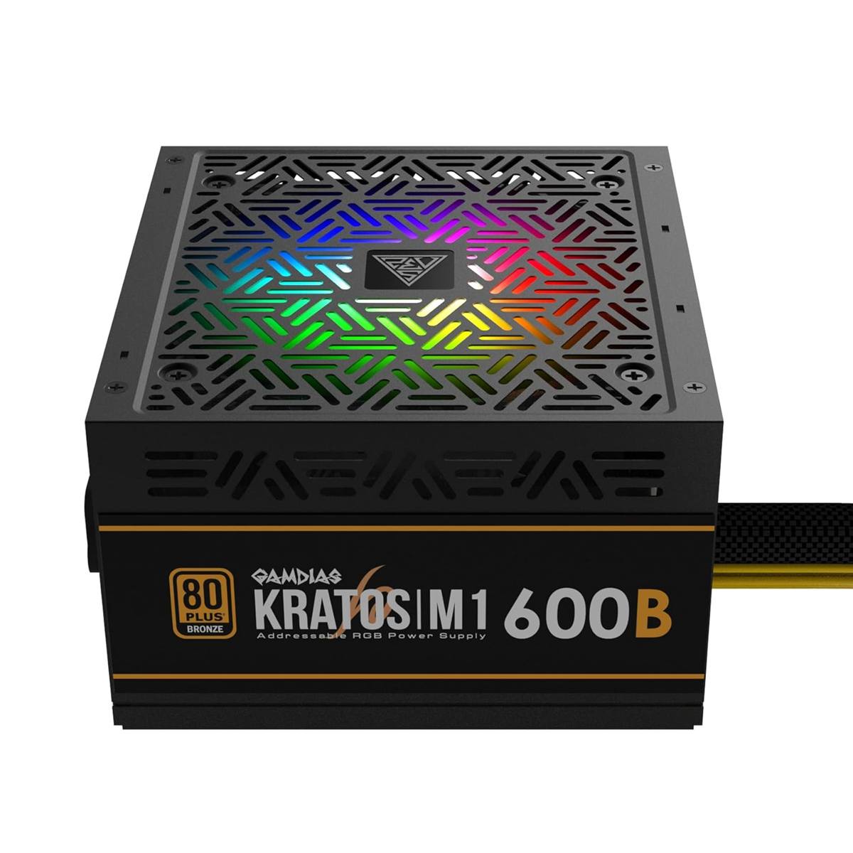 Fuente de Poder Gamer Gamdias Kratos M1 600B 80 Plus Bronze RGB
