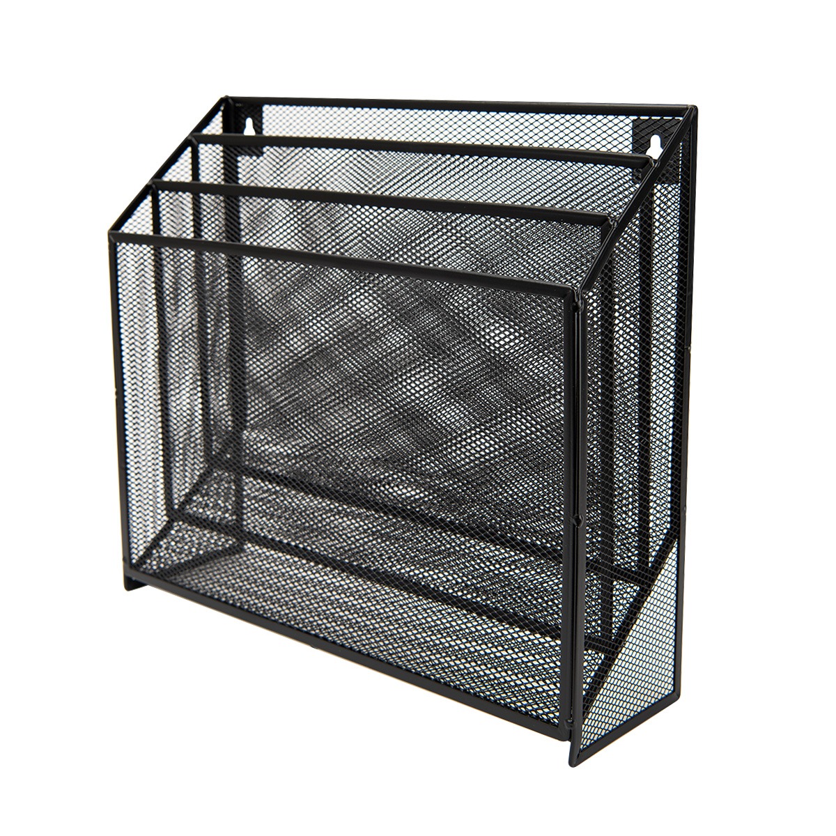 Bundle Clasificador Nextep Ne-176 B Malla Metálica Grande 3 Niveles 2 Piezas Negro